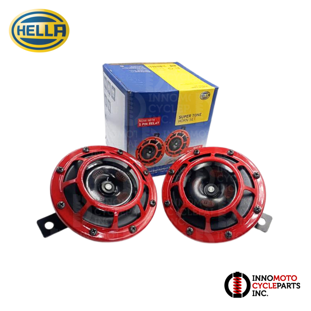 HELLA SUPER TONE HORN SET w/ 5 PIN RELAY - Innomoto | Shopee Philippines