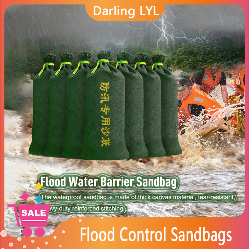 Reusable Sandbag Canvas Sand Bag Flood Control Rainy Season Waterproof ...