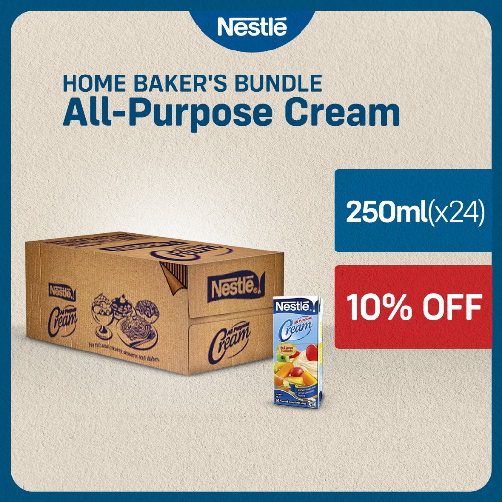 Nestle All-Purpose Cream 250ml - Pack of 24 | Shopee Philippines