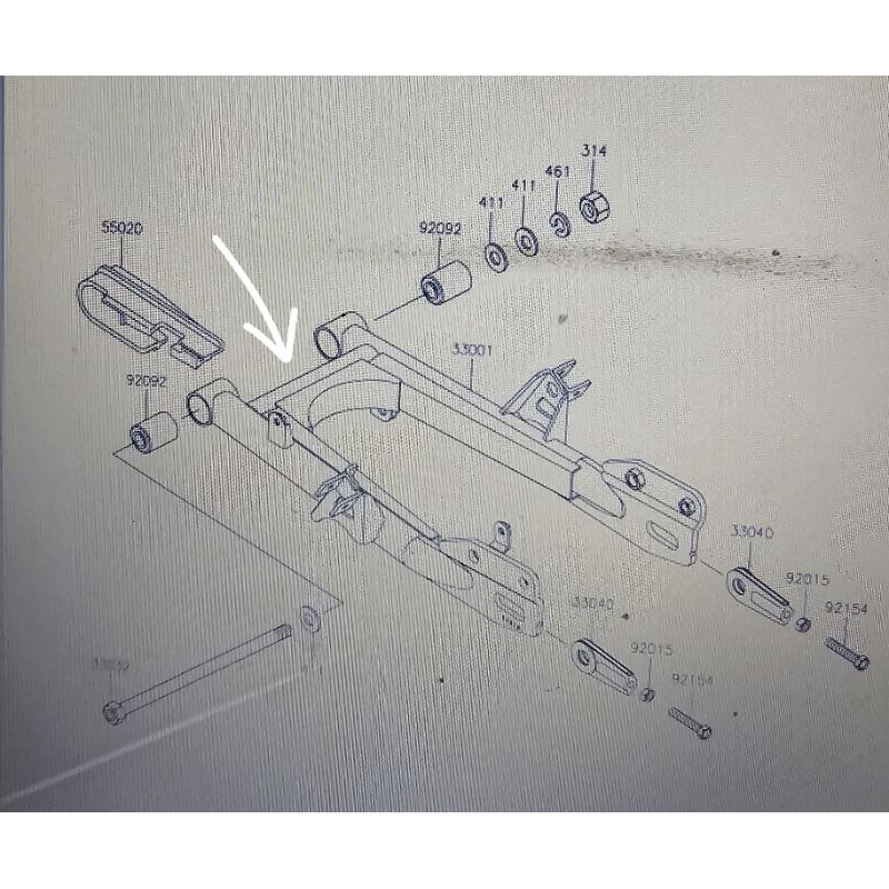 Swing Arm Comp for Kawasaki Barako2(Swing Arm Assy) | Shopee Philippines