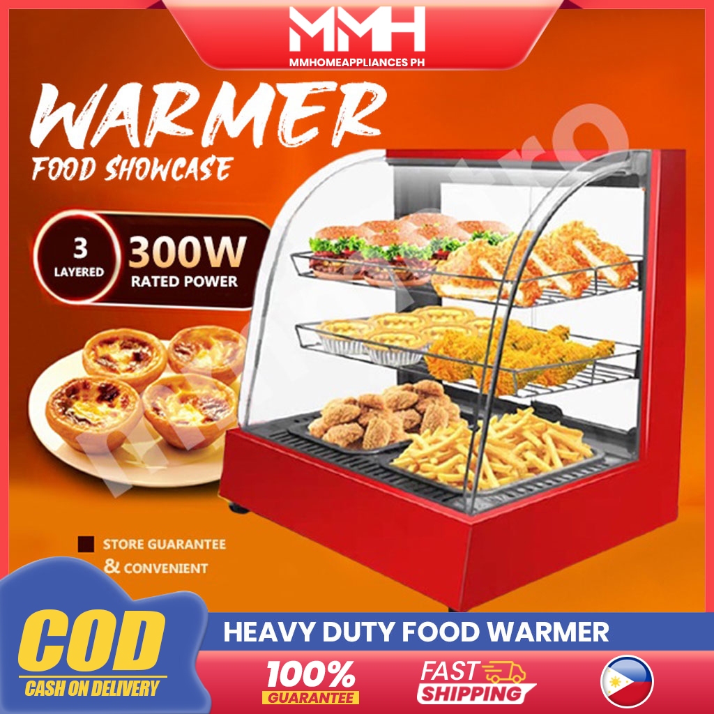 Heavy-duty Heater Preservation Food Display Cabinet Electric Glass ...