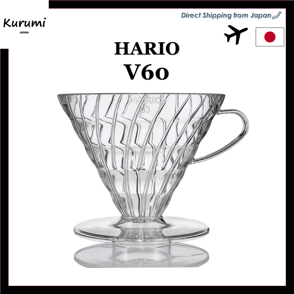 HARIO V60 Transparent Dripper Clear Coffee Hand Drip (Made in Japan ...