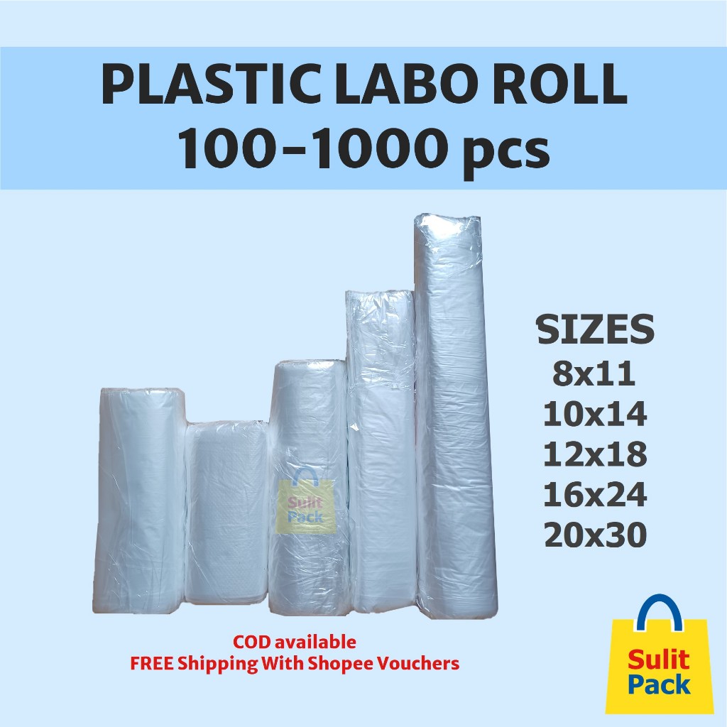 HD Plastic Labo Supot / Roll Bag - 8x11 10x14 12x18 16x24 20x30 for ...