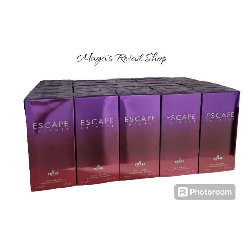Original Coral Perfumes ESCAPE INTENSE EDP imported from U.A.E | Shopee ...