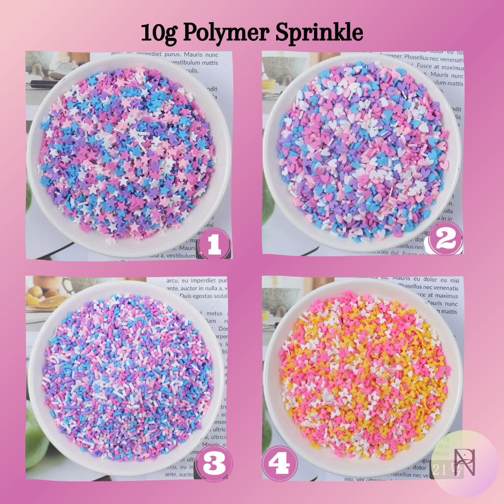 10g Polymer Sprinkle DIY Decoden Simulation Cream Topper | Shopee ...