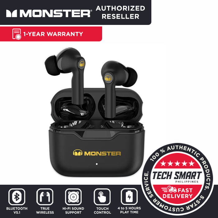 Monster XKT02 Gaming Noise Reduction Headset Bluetooth 5.1 Earphones ...