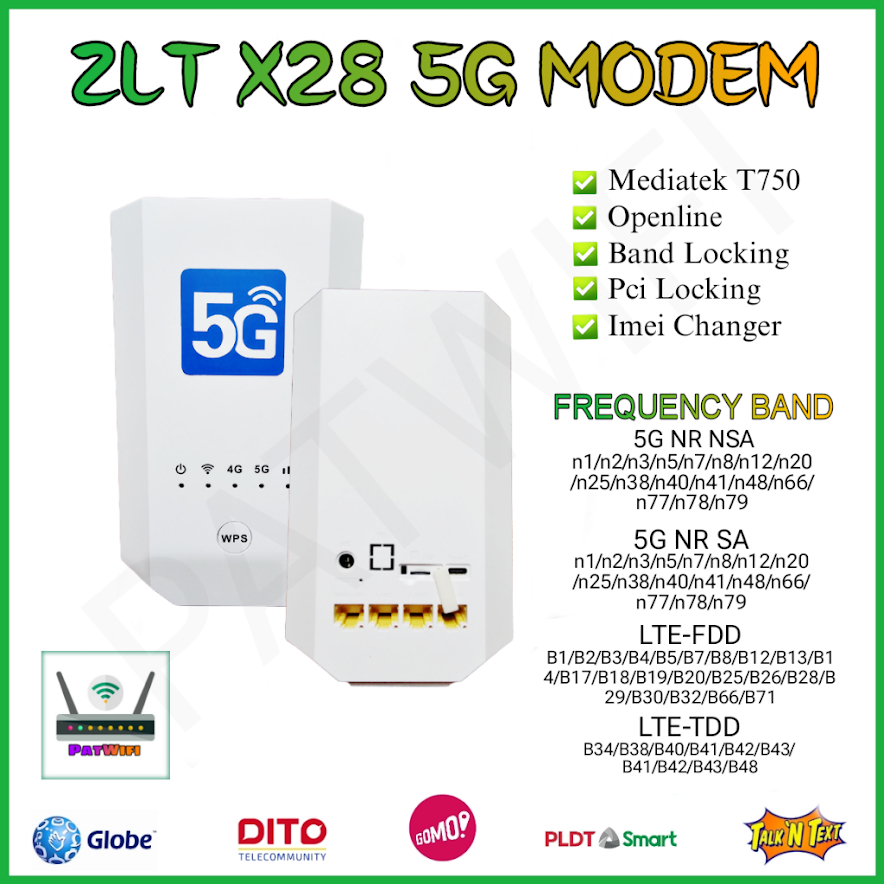 ZLT X28 5G MODEM OPENLINE | Shopee Philippines
