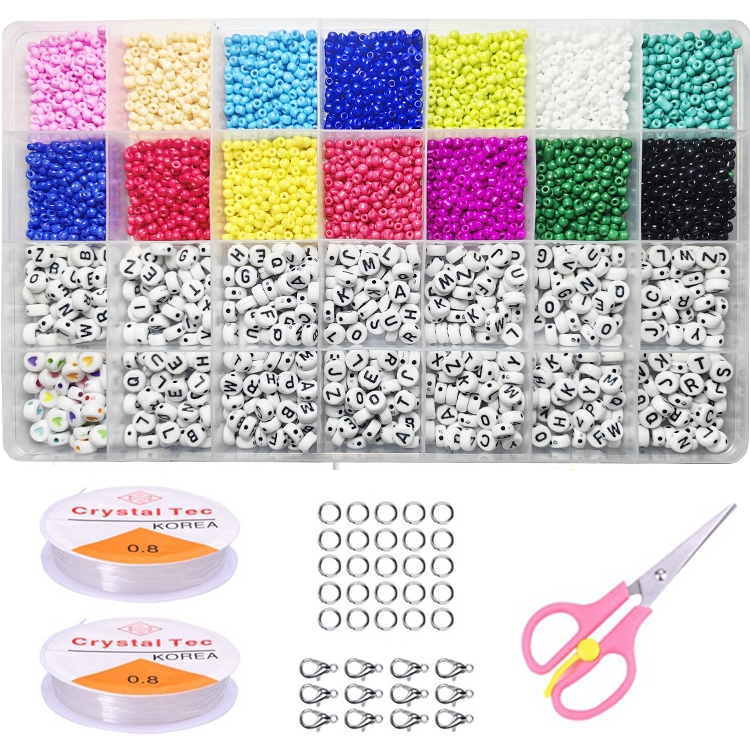 MS Beads DIY Kit for Name Bracelets letter beads for bracelet making ...