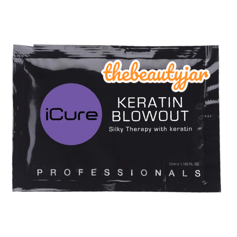 Icure keratin blowout Sachet 35mL Silky Therapy With Keratin | Shopee ...
