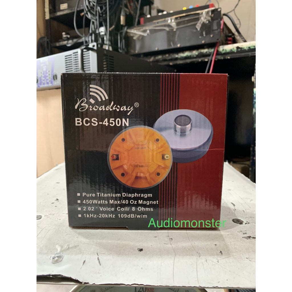 Broadway BCS-450N 450watts Pure Titanium Diaphragm Compression Driver ...