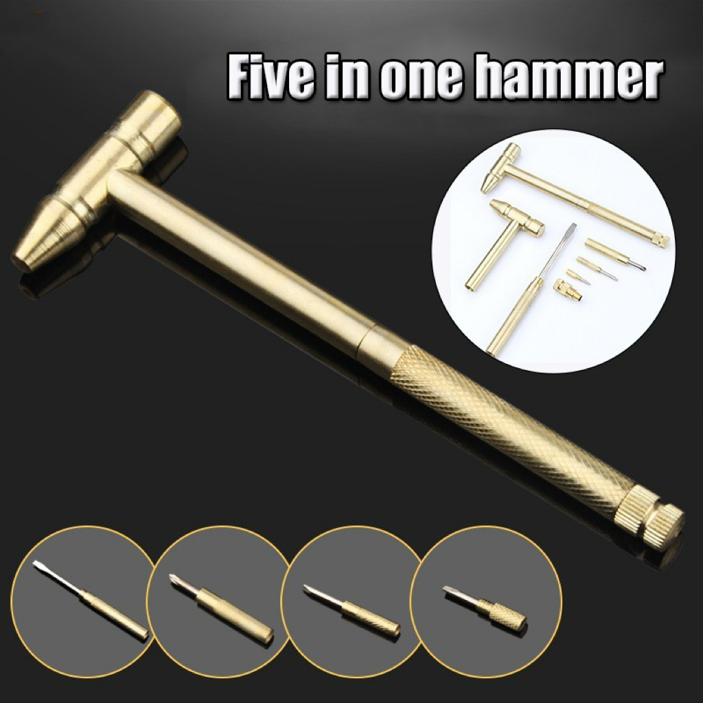 Copper Hammer Stainless Steel 6 in 1 Small Multifunction Brass Craft ...