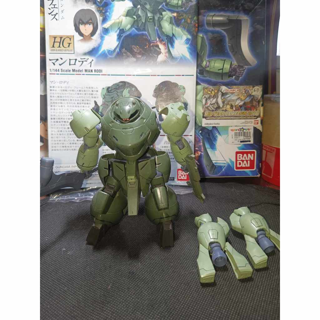 Gundam HG IBO Man Rodi 1/144 Built with opt part | Shopee Philippines