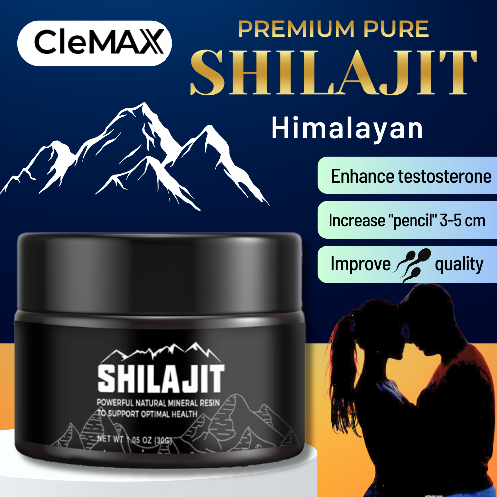 Pure Shilajit Himalayan CleMax Authentic 100% Natural Organic Boost ...