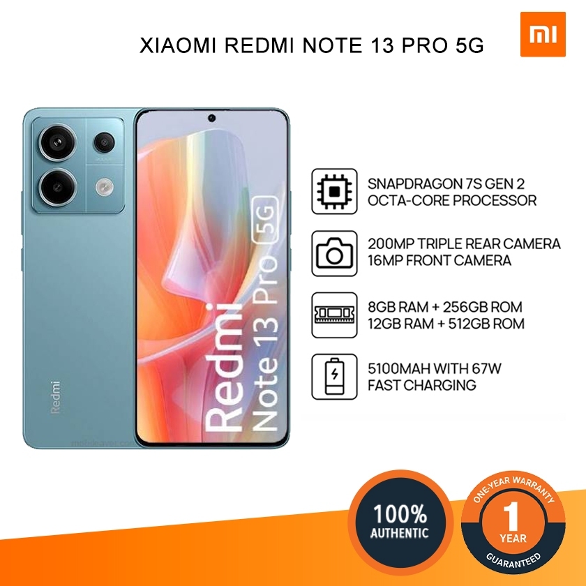 Xiaomi Redmi Note 13 Pro 5G 8GB+256GB, Global Version | Shopee Philippines