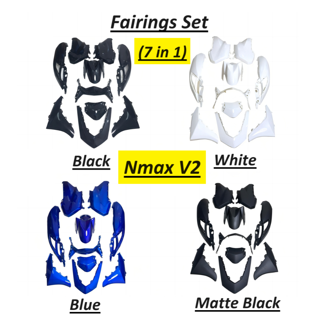 Motorcycle Fairings Set (7 in 1) - Nmax V2 | Shopee Philippines