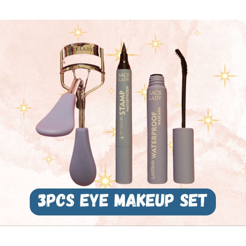 Sace Lady Eye makeup set Mascara Waterproof + Eyeliner +Curler (3pcs ...