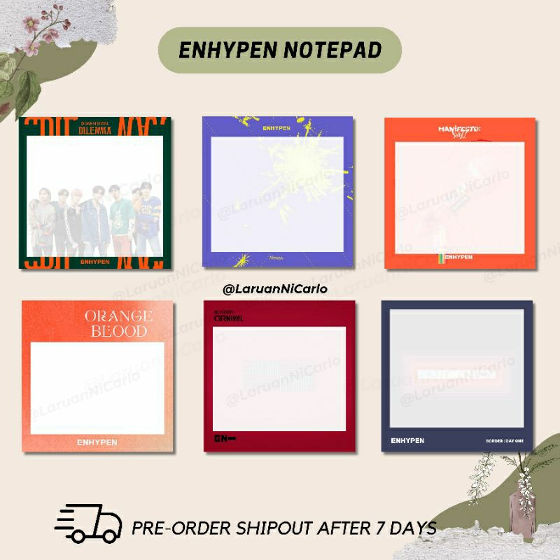 Enhypen Album Notepad | Shopee Philippines