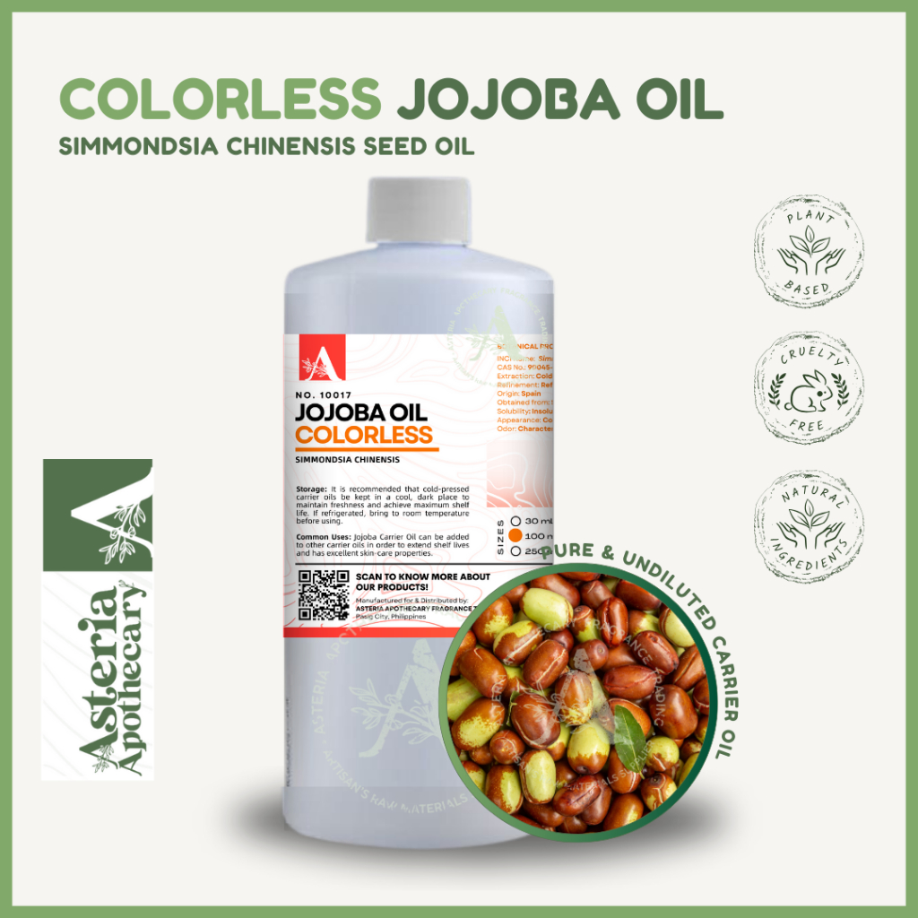 Colorless Jojoba Oil REFINED 250ML / 500ML / 1L (Carrier Oil / Base Oil ...