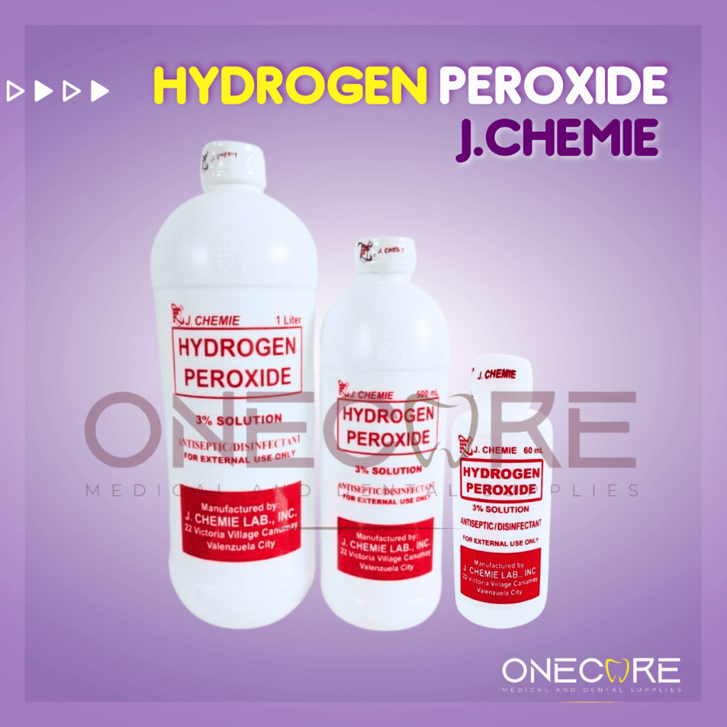 J.Chemie Hydrogen Peroxide 3% Antiseptic Disinfectants (1Liter, 500ml ...