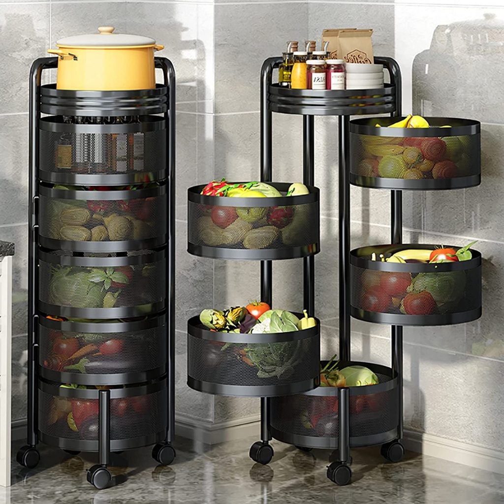 Multipurpose 3-4-5Tier Metal Steel Wire Standing Shelving Kitchen ...