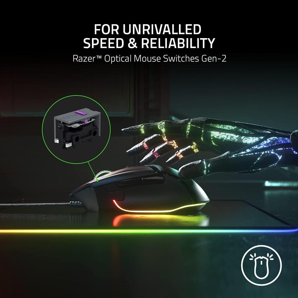 Razer Basilisk V3 Customizable Ergonomic Gaming Mouse with Razer Chroma ...