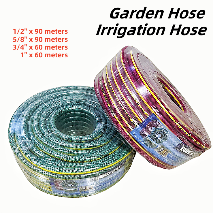 （1roll）Garden Hose PVC Hose Plant Irrigation Hose (Size 1/2'' 5/8'' 3/4 ...