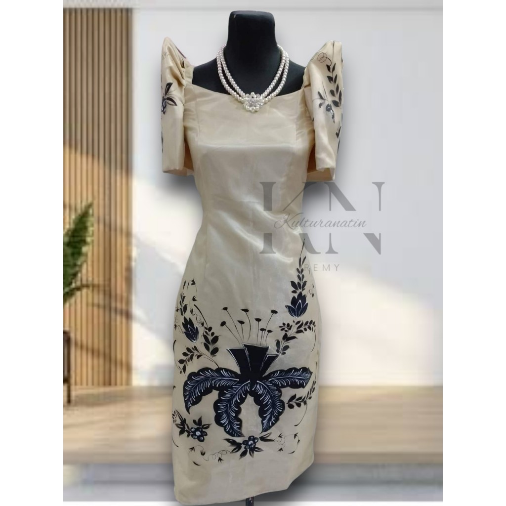 Filipiniana dress handpaint design | Shopee Philippines