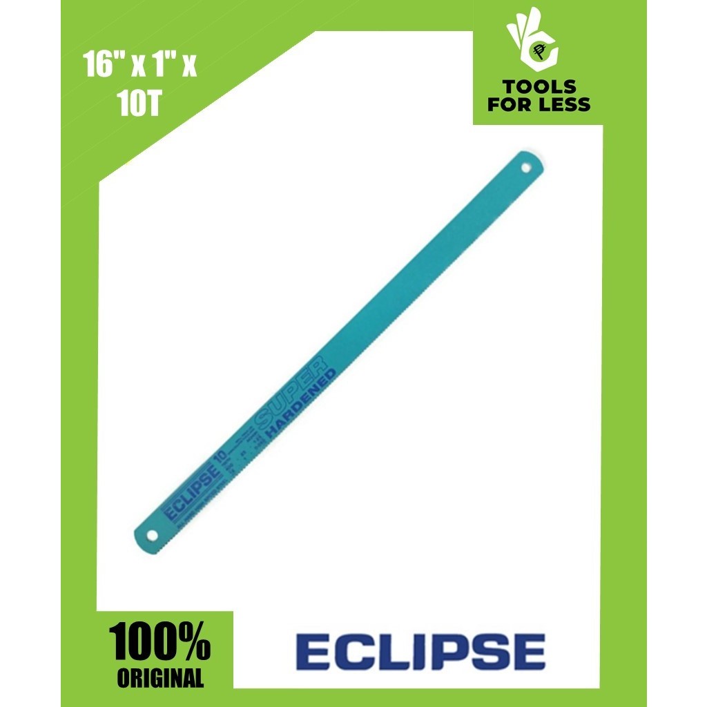 Eclipse 16" x 1" x 10T All Hard High Speed Steel Power Hacksaw Blade ...