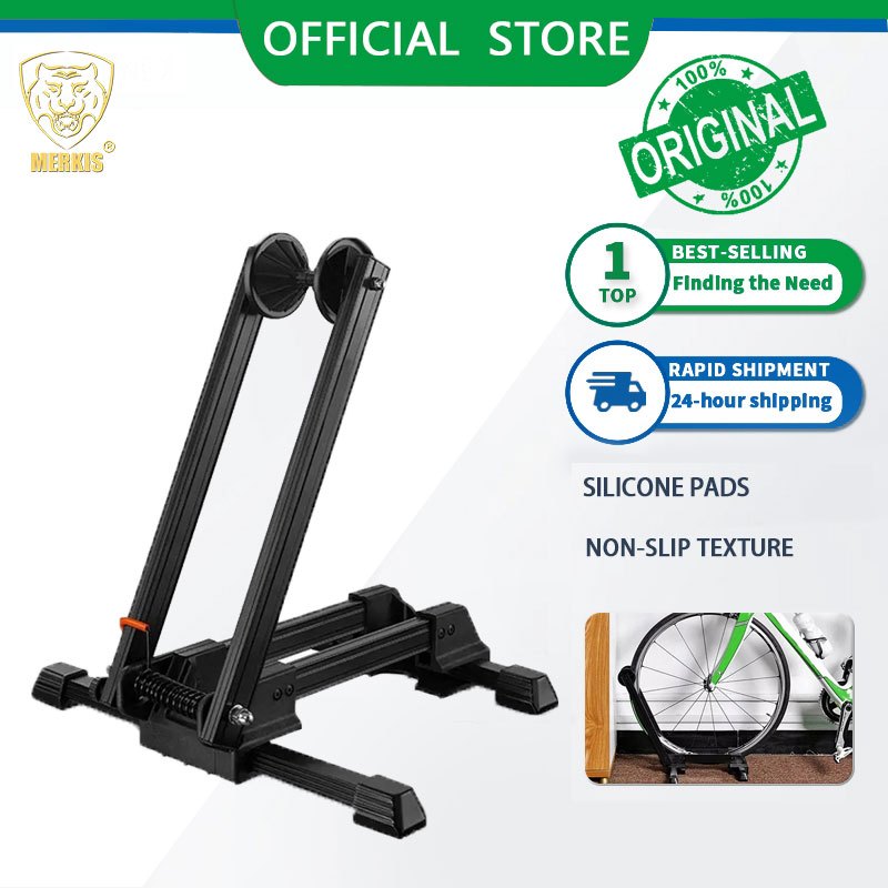 Foldable Bicycle Bike Stand Floor Parking Rack Mountain Bike Repair ...