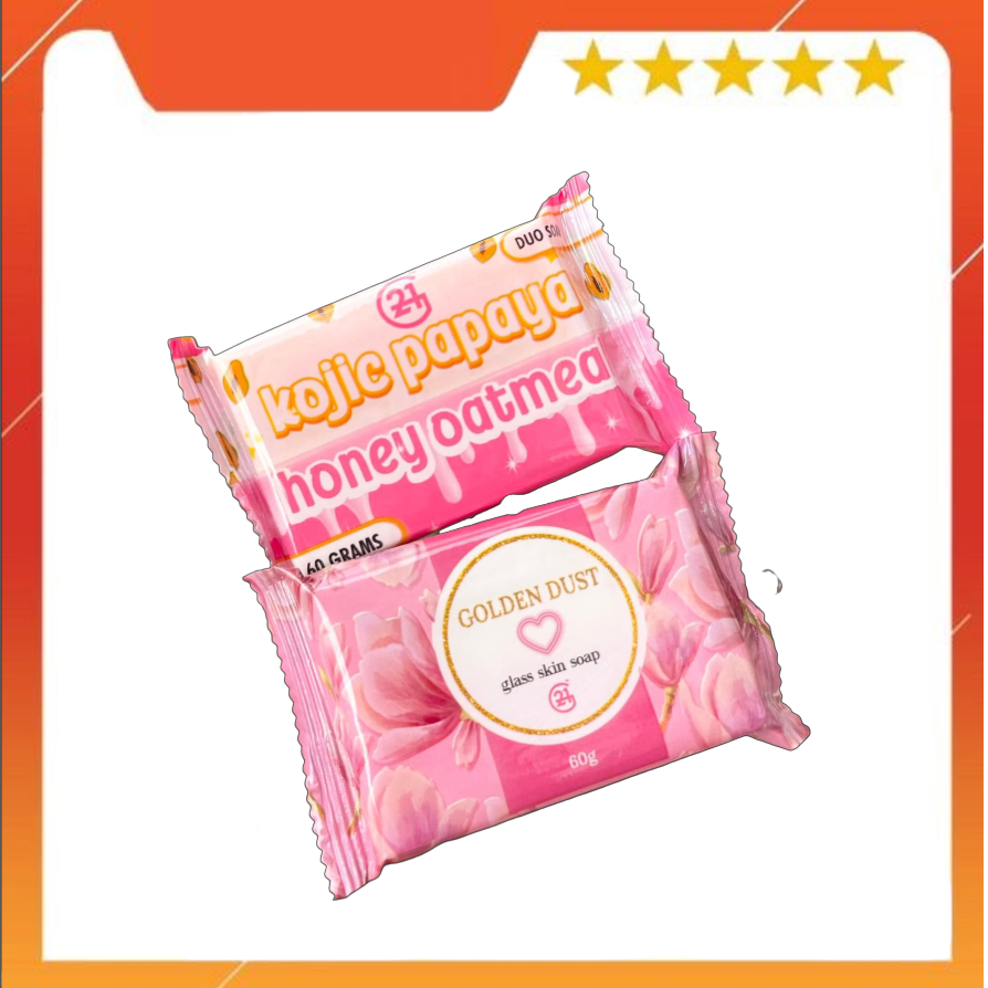 G21 Soap in mini Golden Dust 60g Duo Kojic + Honey oatmeal soap 60g ...