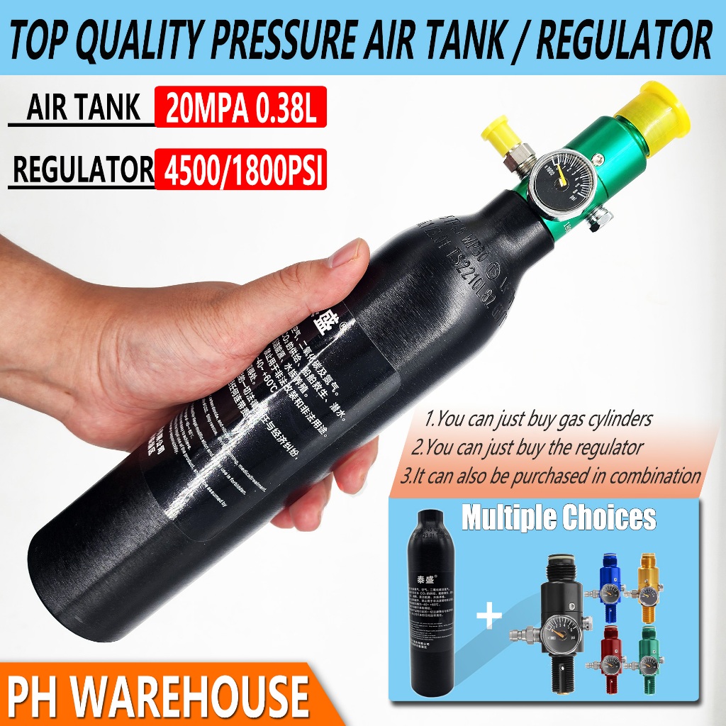 5/8''-18UNF Pcp Air Tank Paintball Aluminum Cylinder Bottle + 4500psi ...
