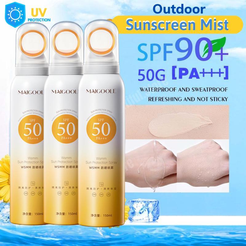 Outdoor Sunscreen Mist SPF50 PA Sunscreen Spray Whitening Face/Body ...