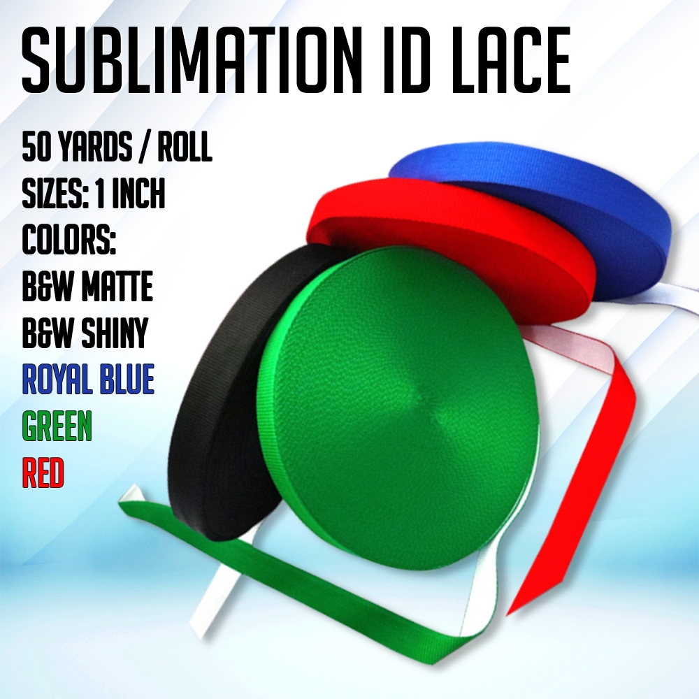 Sublimation Printable Id Lace Lanyard For Making 50 Yards Roll | Shopee ...