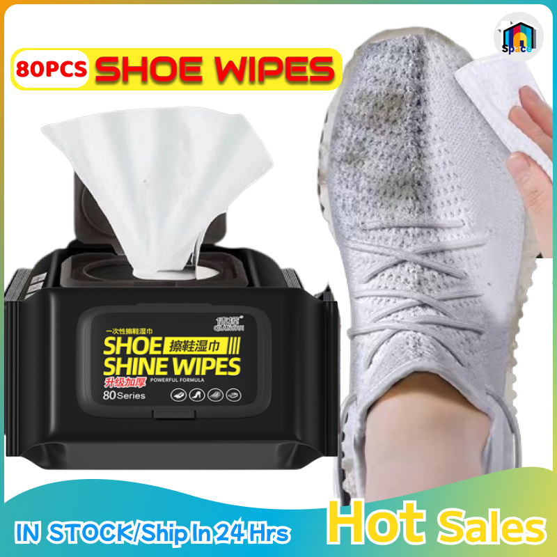 80PCS Shoe Wipes Cleaner Original Shoe Shine Wipes Shoes Cleaner For ...