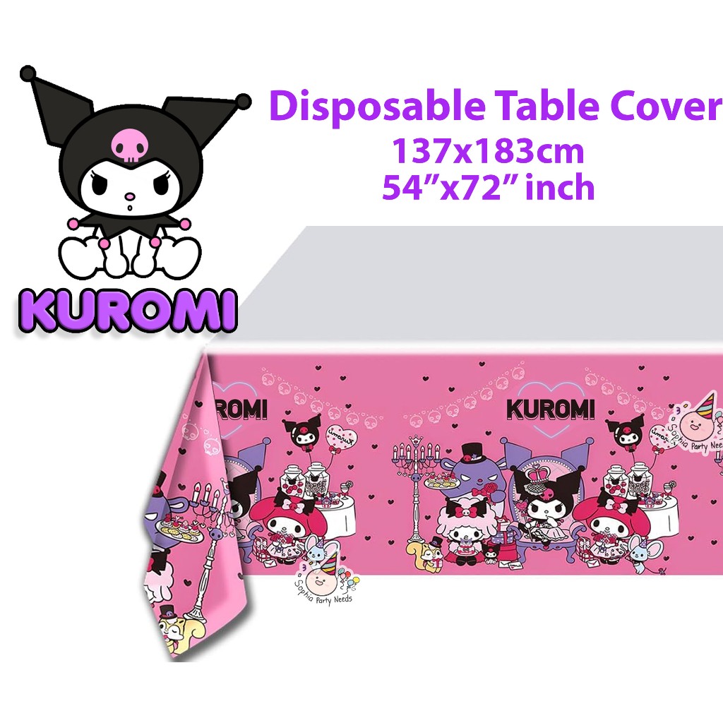 Kuromi Table Cover Disposable Tableware | Shopee Philippines