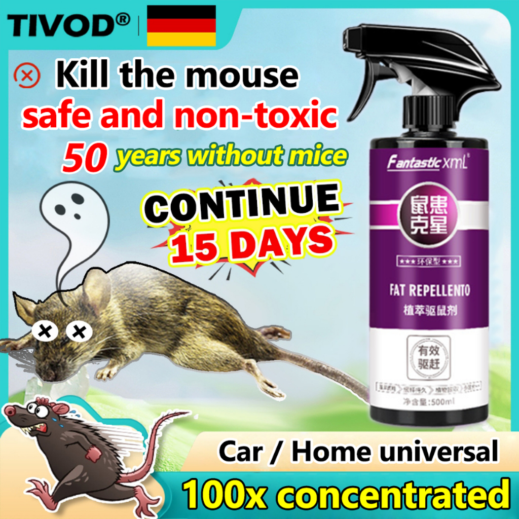 Best Promo Original Powerful Rat Repellent Spray 500g Repels Rats From ...