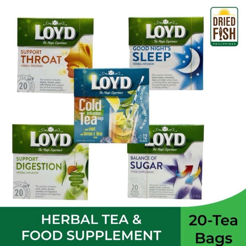 LOYD Herbal Tea Infusion (Support Digestion | Support Throat | Balance ...