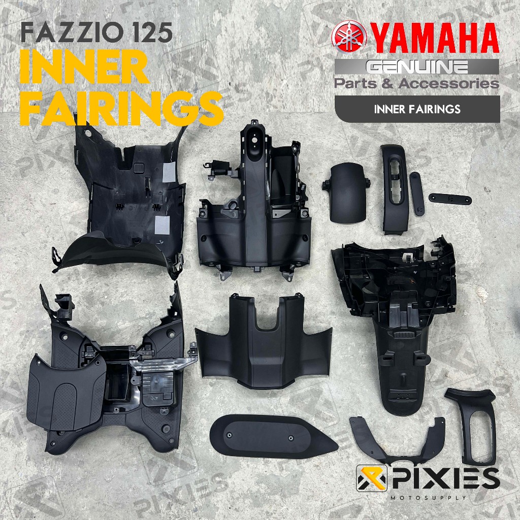 YAMAHA FAZZIO 125 GENUINE INNER FAIRINGS FLARINGS INNER PANEL FOOTBOARD ...