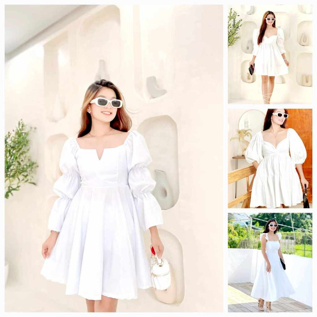 jessa Graduation White Casual Formal Wedding Dress for Women - xs to ...