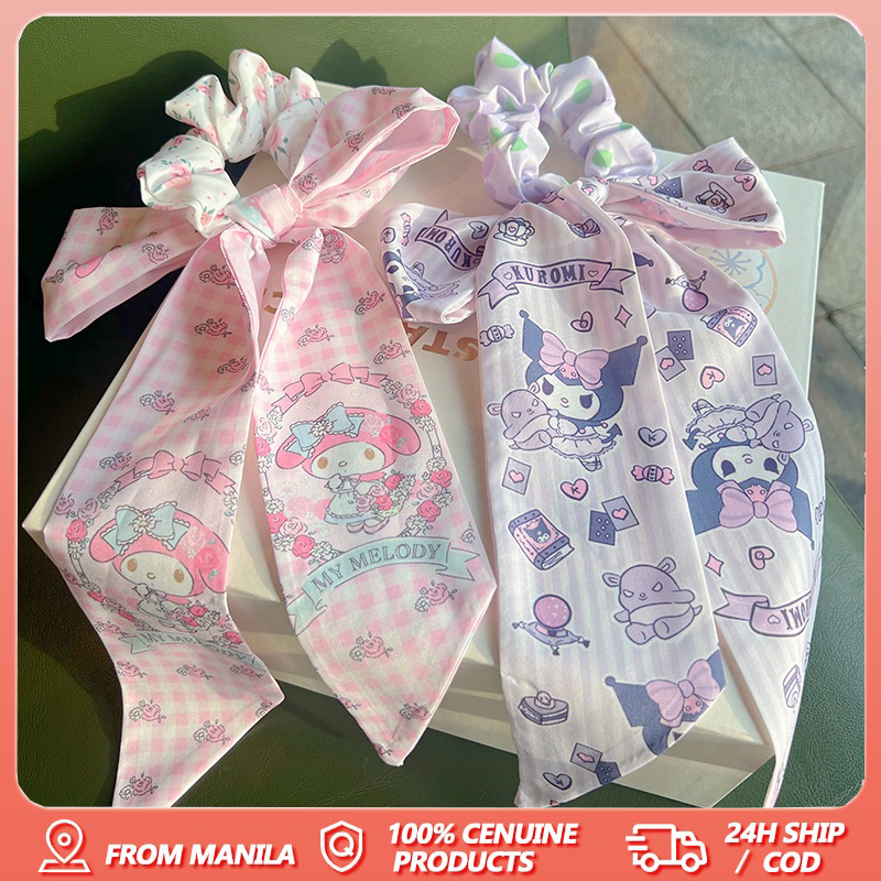 Sanrio Ribbon Hair Band Kuromi Yucca Hair Band Turbans Women's Ribbon ...