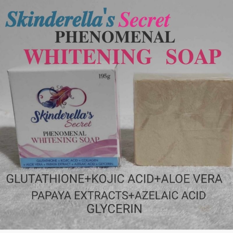 SKINDERELLA'S SECRET PHENOMENAL WHITENING SOAP GLUTATHIONE,Kojic ...