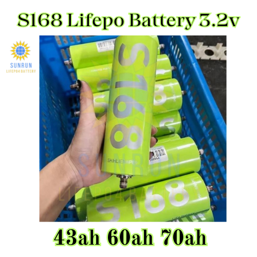S168 43ah 60ah 70ah Lifepo Battery 3.2v (with screws & busbar) | Shopee ...