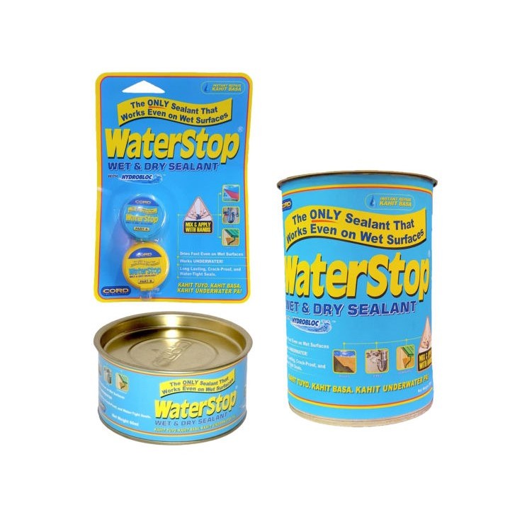 CORD Water Stop Wet & Dry Sealant with Hydrobloc 30g/265ml/200ml ...