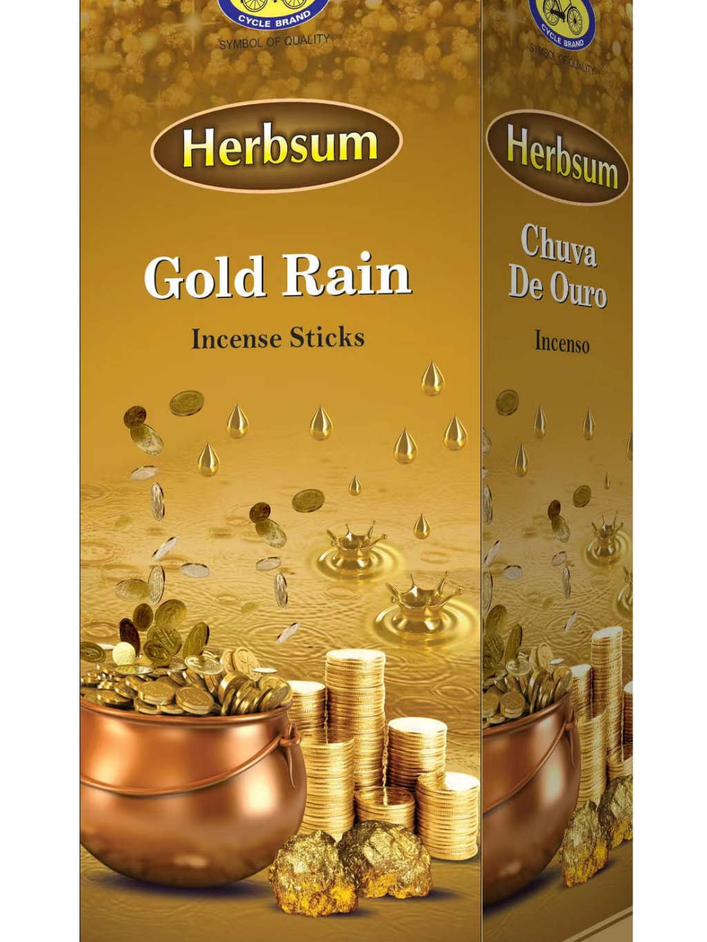 Gold rain incense sticks divine (20 sticks per box) improve sleeeping ...