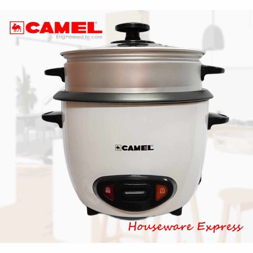 Camel CRC-1002S Rice Cooker with Steamer (5 cups / 1.0L) -White ...