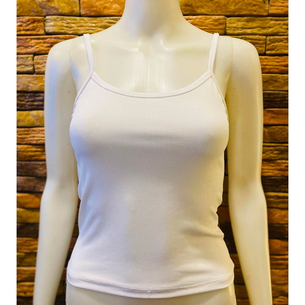 Sanah.H Fahion Spaghetti Strap Sleeveless Cami Sando Top with ETIKETA ...