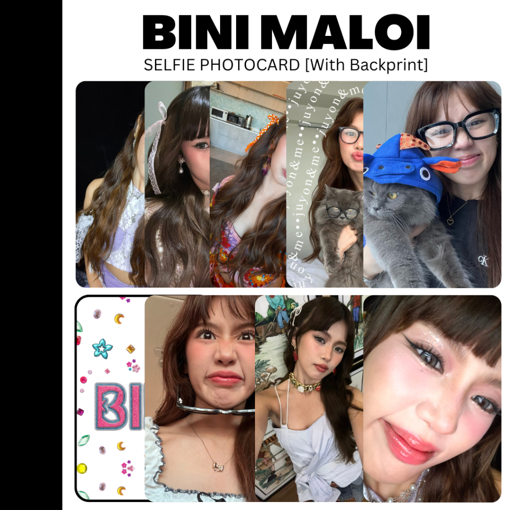 BINI Maloi [Part 3] Selfie Fanmade Photocard | Shopee Philippines