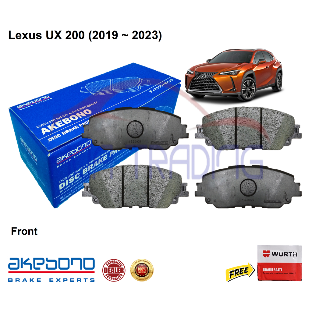 Genuine Akebono Front Brake Pads for Lexus UX 200 (2019~2023) | Shopee ...