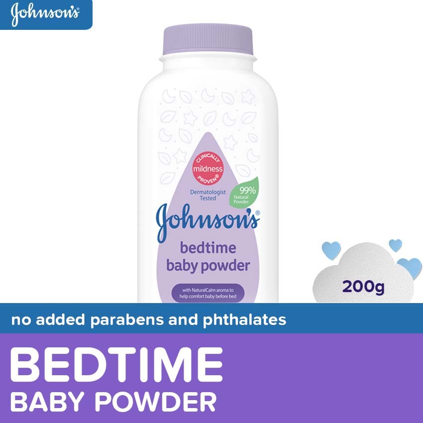 Johnson's Bedtime Baby Powder 200g: pulbo, active kids, cornstarch ...