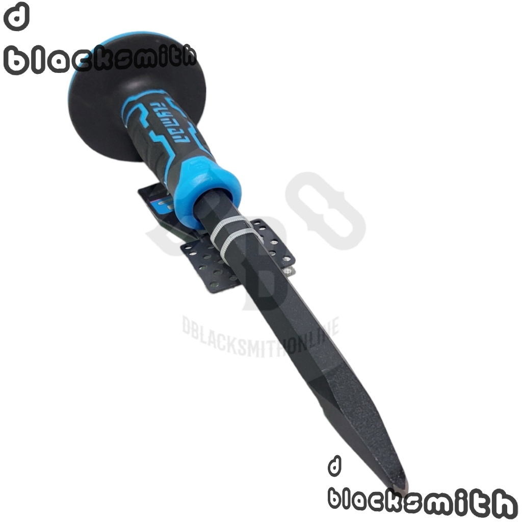 Original Flyman 12-Inch Heavy Duty Pointed Chisel with Hand Protection ...